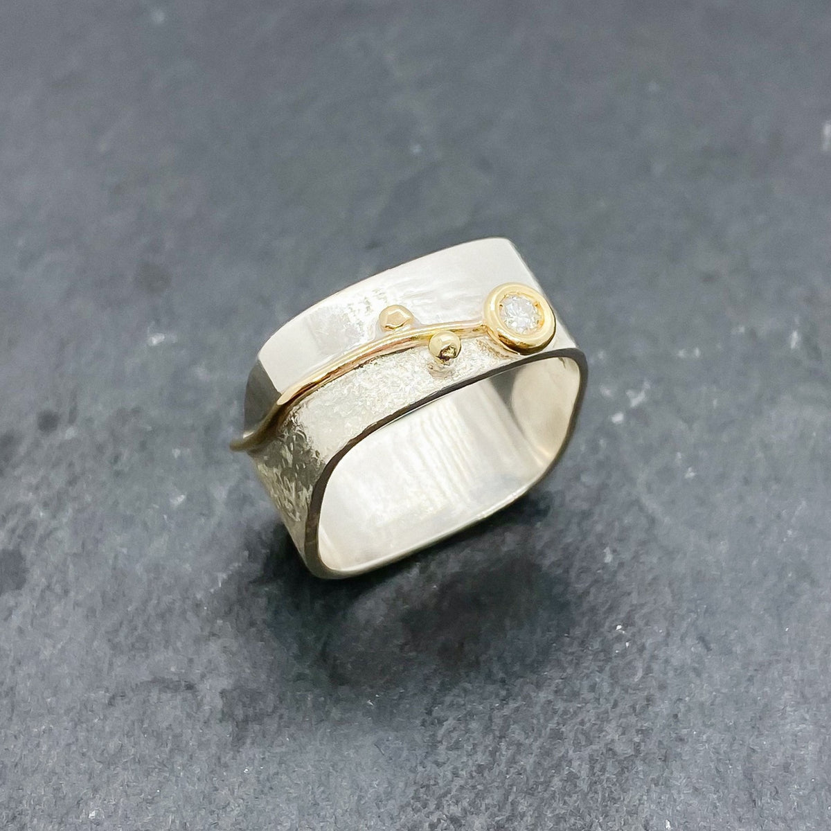 Spring Stacking Diamond Bezel Ring Size 6-6.5 – Chi's Creations Jewelry