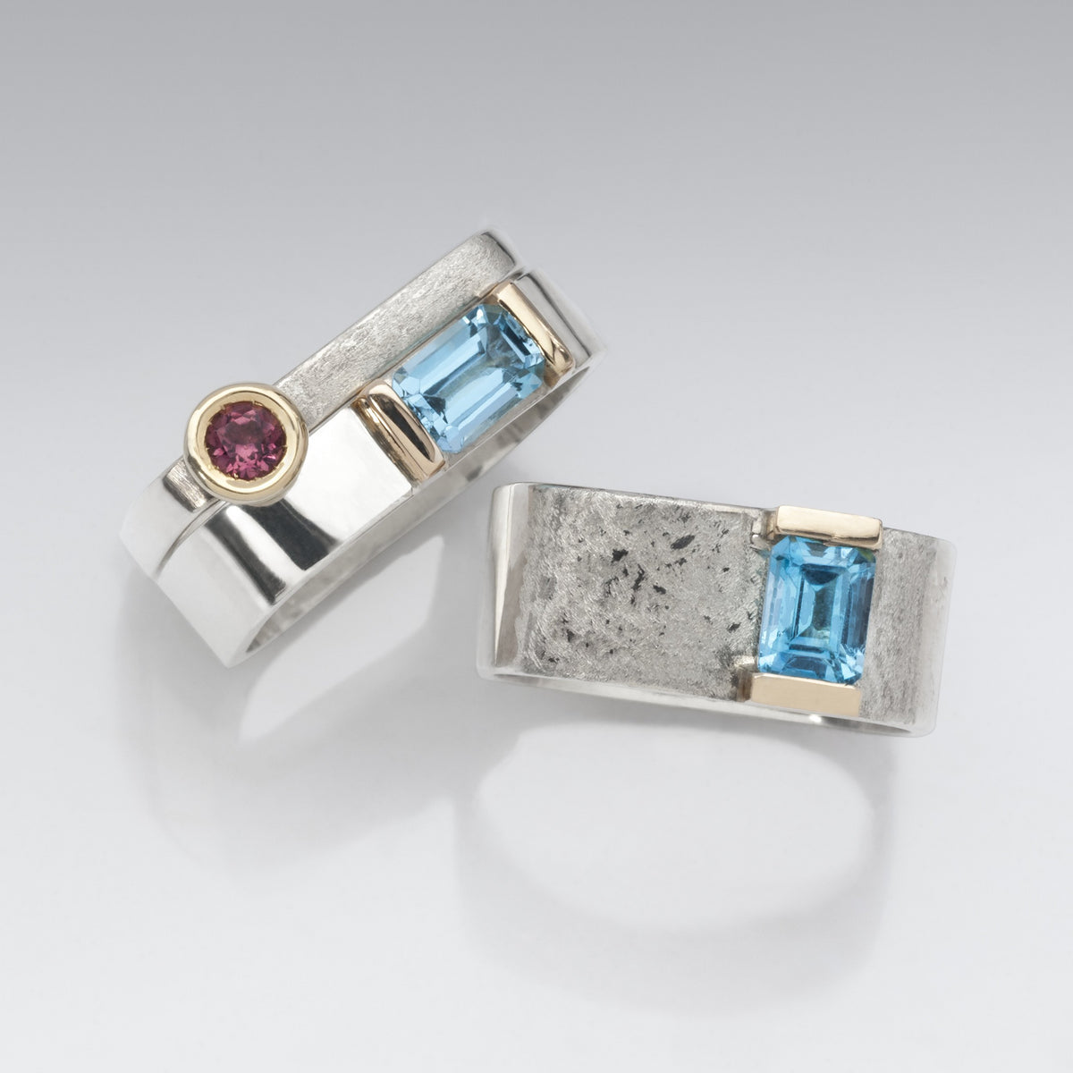 Stacking Bridge Ring Blue Topaz – Chi's Creations Jewelry